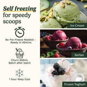 Freeze Ease Ice Cream & Gelato Maker (ICE90U) - Fackelmann Housewares